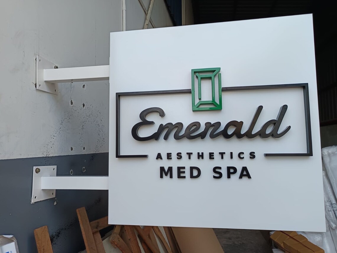 Title: Custom 3D Protruding Logo Sign - Emerald Aesthetics Med Spa ...