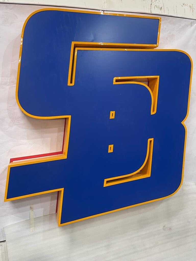 Signage for Sports Clubs Custom Laser Cut Metal and Acrylic Logos and ...