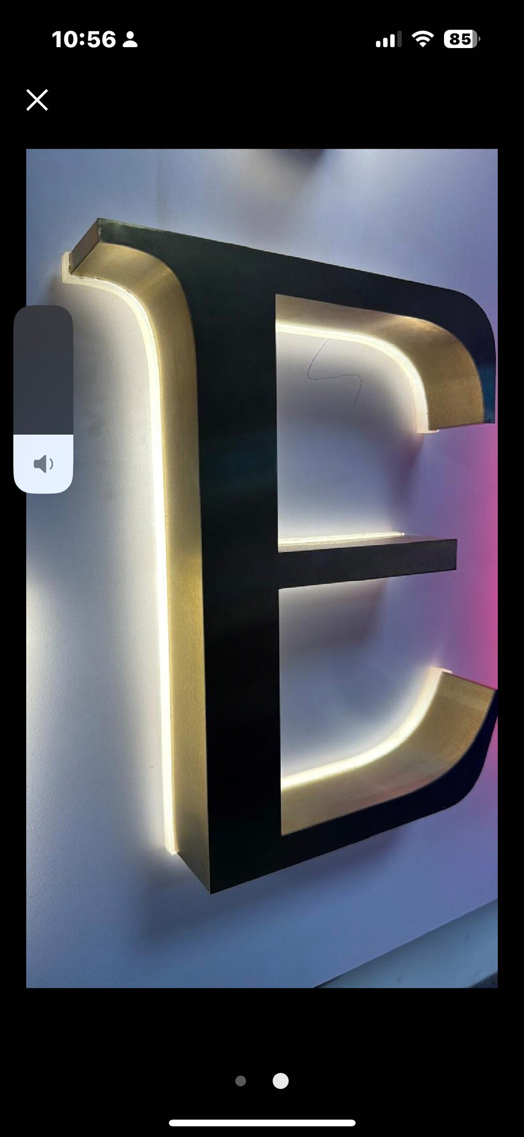 Custom Edge Lit Channel Letters - Polished Gold Stainless Steel ...