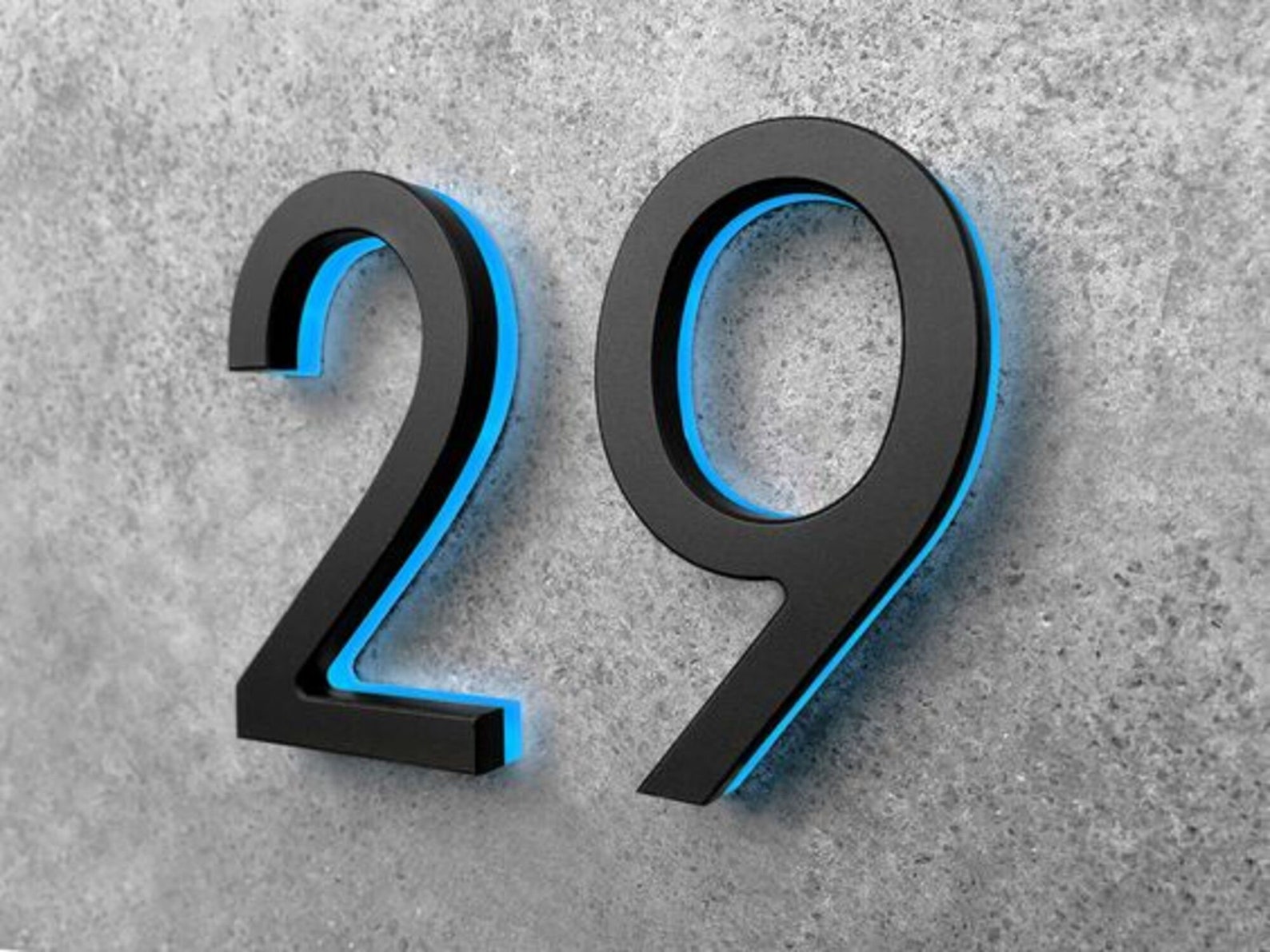 Custom 3D Acrylic Backlit Business Logo Sign: LED Illuminated Signage ...