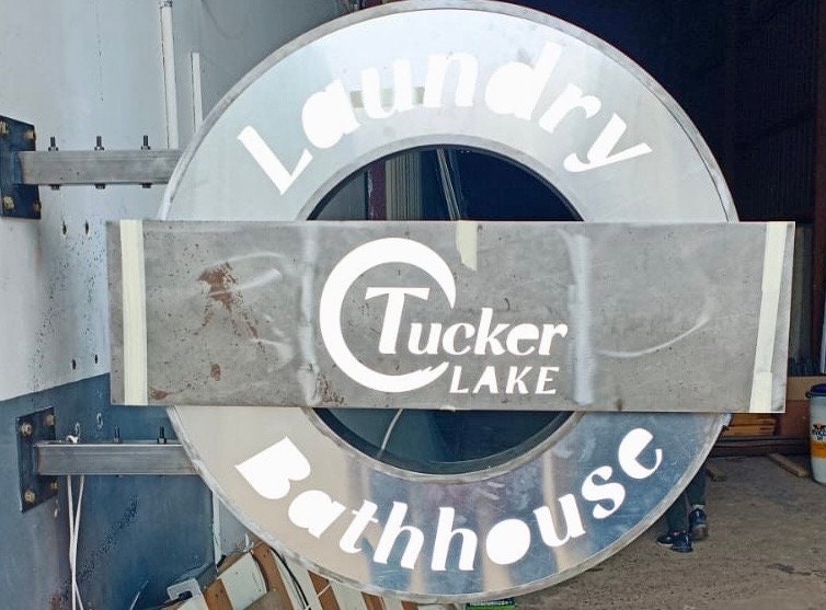 36 Inch Round Double-sided Illuminated Outdoor Sign - Custom CRC Blade ...