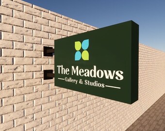 Custom Large Blade Sign With Logo Integration - Etsy