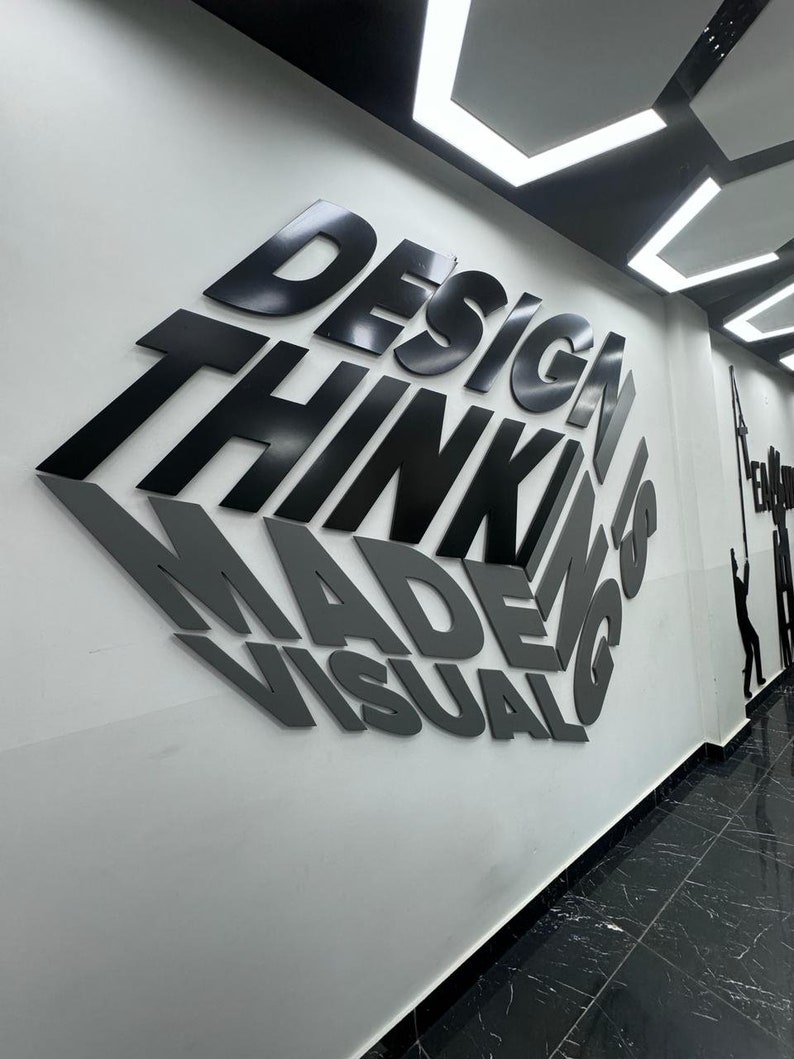 MDF Letter Signage - PU Painted MDF Wall Mounted Letter Board Set ...