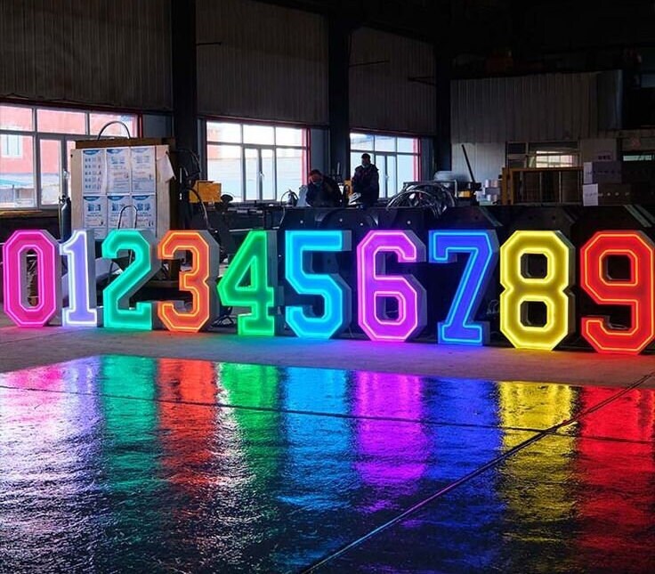 Custom Oversized Neon Signs for Outdoor Signage for Business Office or ...