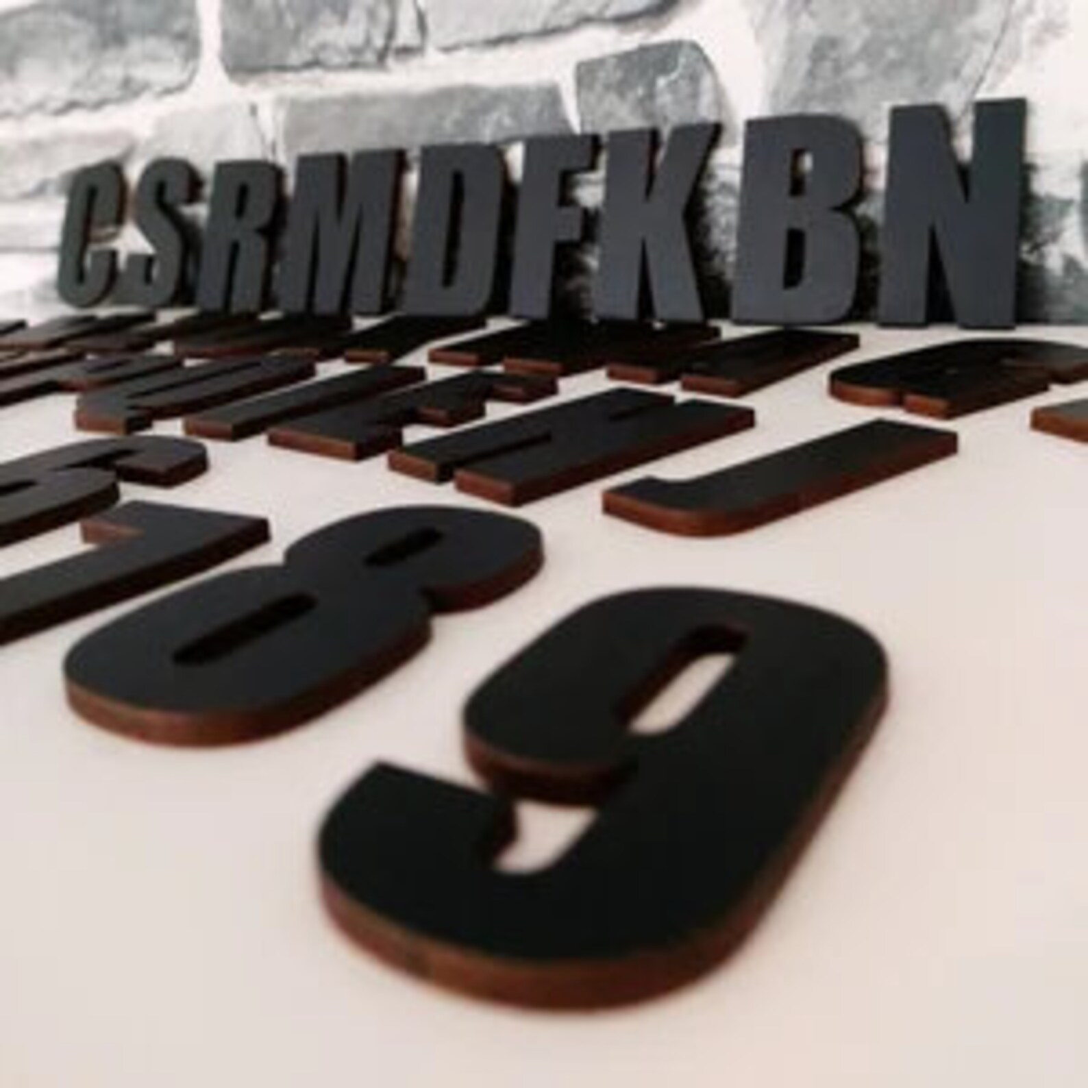 MDF Letter Signage PU Painted MDF Wall Mounted Letter Board Set ...