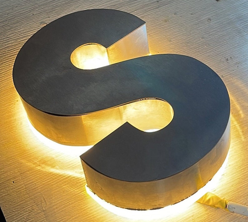 Custom Signage Letters for Business - LED Reverse Lit, Metal and ...