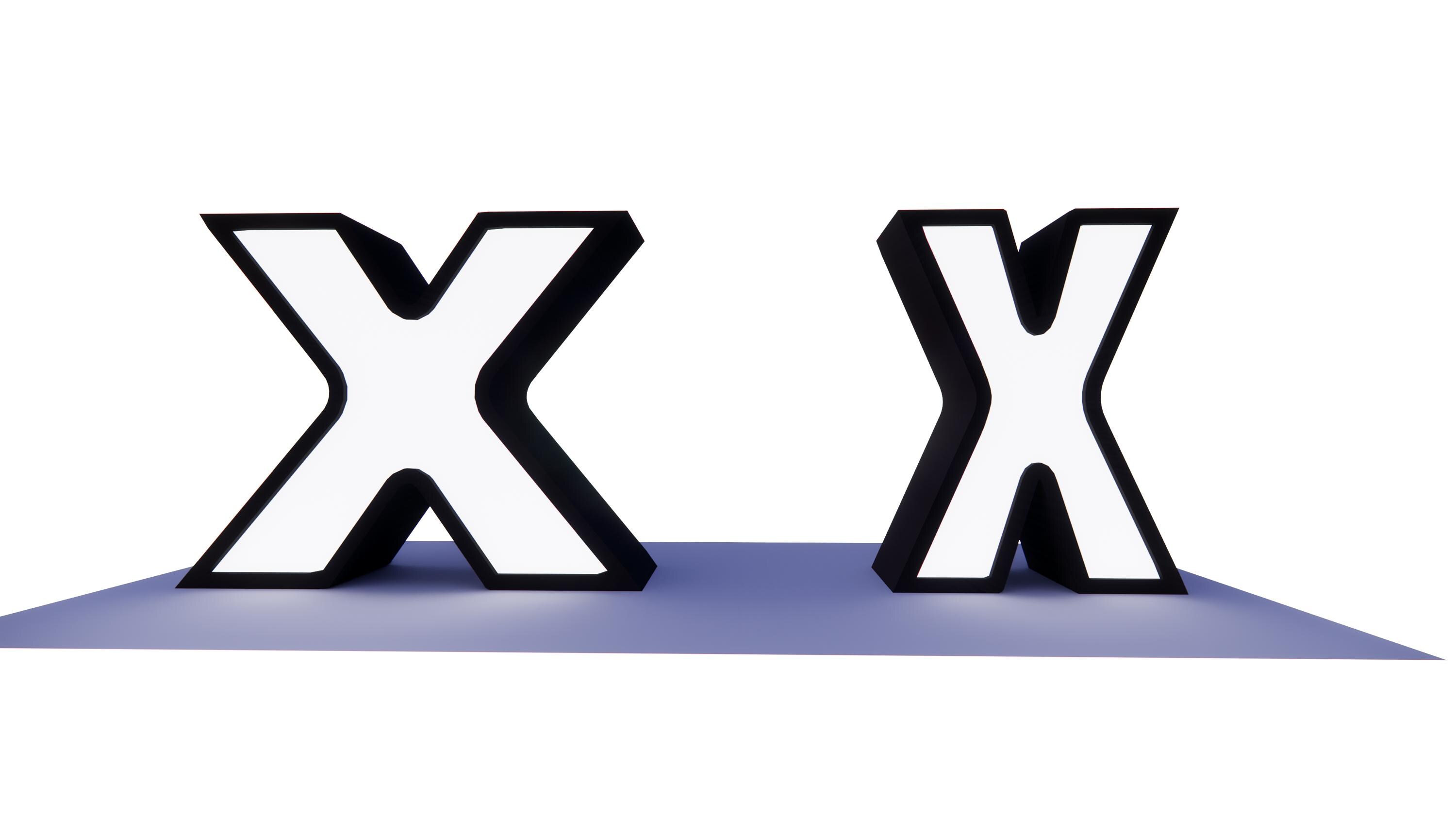 Custom 3D Render – AGT Style “X” Channel Sign Design – LED Front Lit ...
