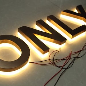 Custom 3D Acrylic Backlit Business Logo Sign: LED Illuminated Signage ...