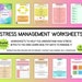 Stress Management Worksheets, Stress Relief Printables, Burnout ...