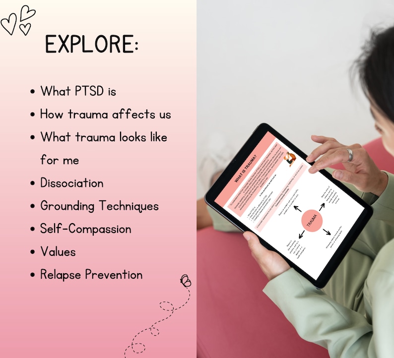 Trauma Therapy Workbook, Trauma Processing, Anxiety Workbook, PTSD ...