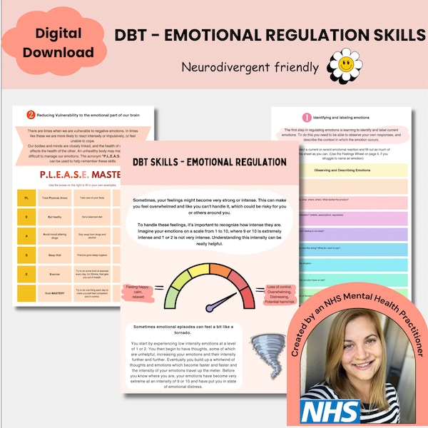 Dbt Emotional Regulation - Etsy