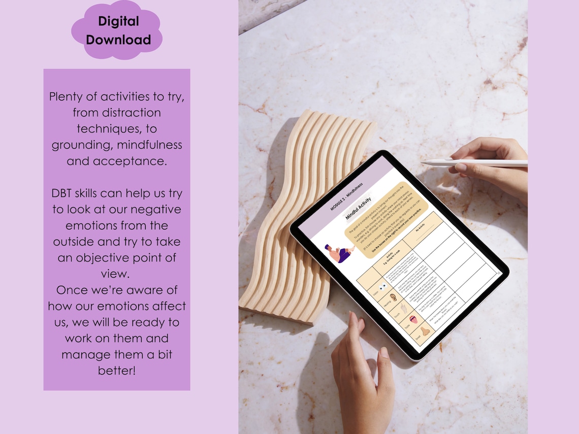 Neurodivergent Friendly DBT Worksheets, DBT Skills, Coping Skills, Bpd ...