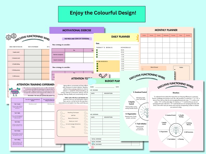 ADHD Digital Planner, Neurodivergent Planner, Emotional Regulation ...
