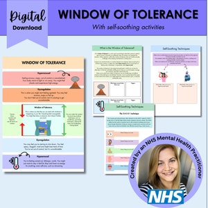 Window of Tolerance Coping Skills DBT Skills Therapy - Etsy UK