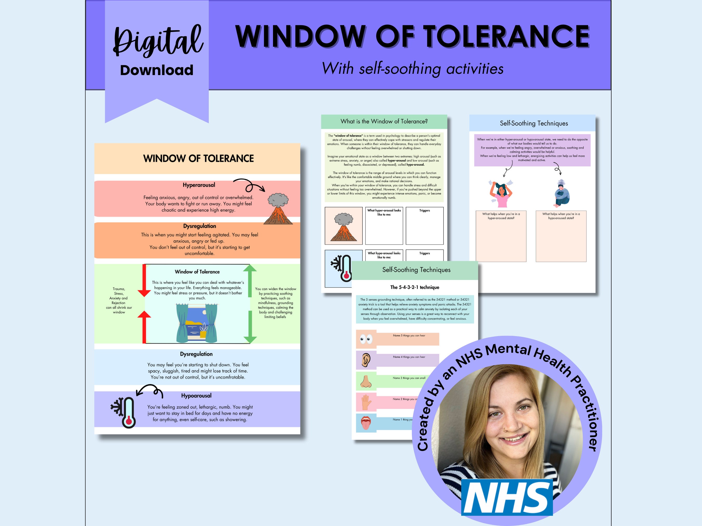 Window of Tolerance Coping Skills DBT Skills Therapy - Etsy