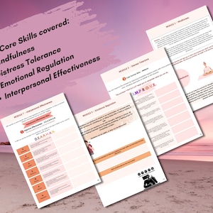 DBT Worksheets for Borderline Personality Disorder, Therapy Worksheets ...