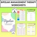 Bipolar Worksheets, Bipolar Disorder, Therapy Worksheets, Mood Tracker ...
