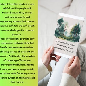 Affirmation Cards for Trauma, PTSD, Trauma Therapy, Positive Quote ...