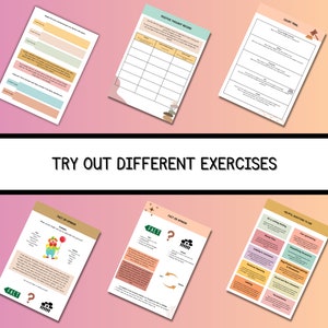 Thought Challenging Worksheets, CBT Coping Skills, Anxiety Relief, CBT ...