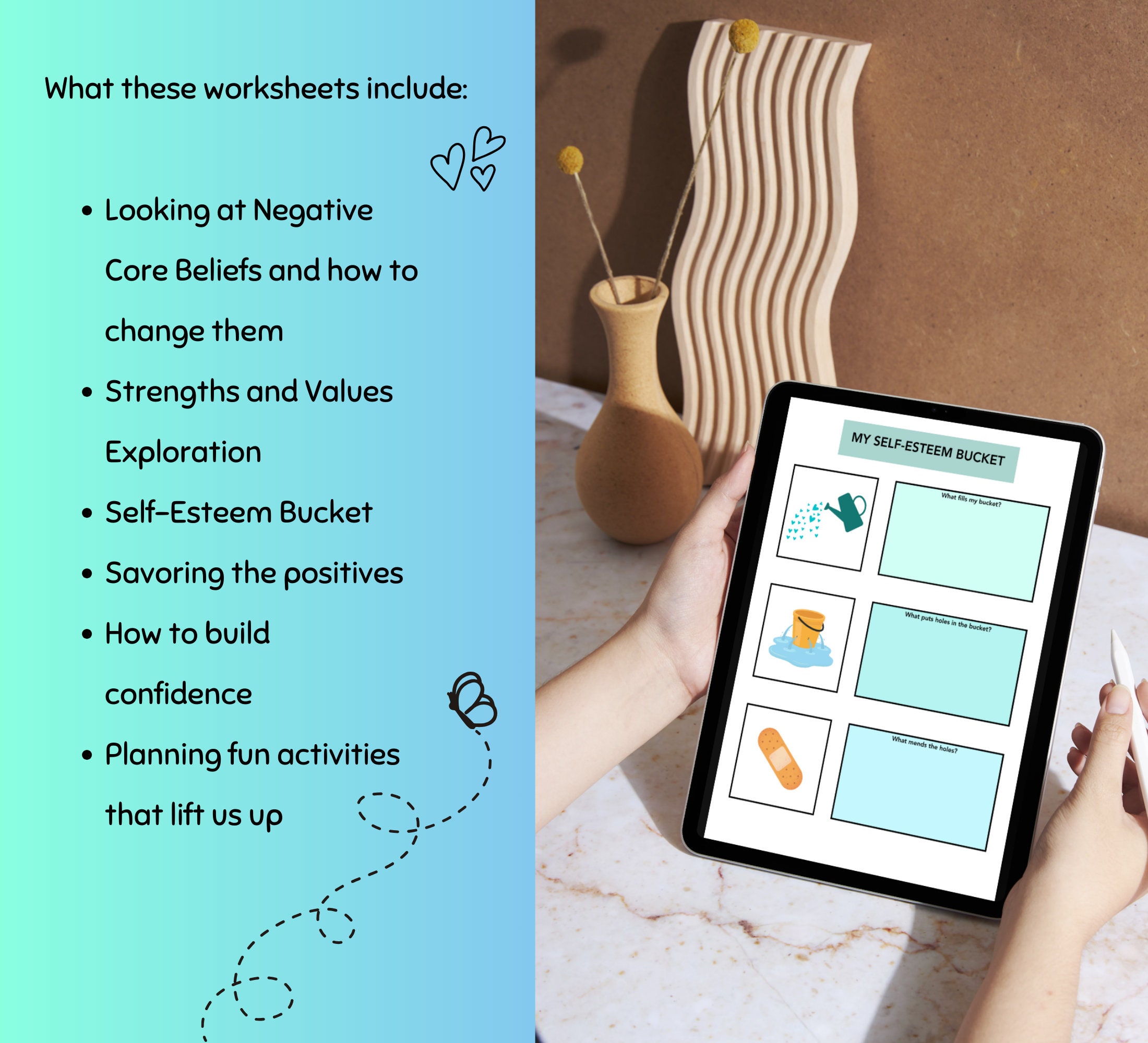 Self Esteem Worksheets, Self Esteem Bundle, Therapy Workbook Journal ...