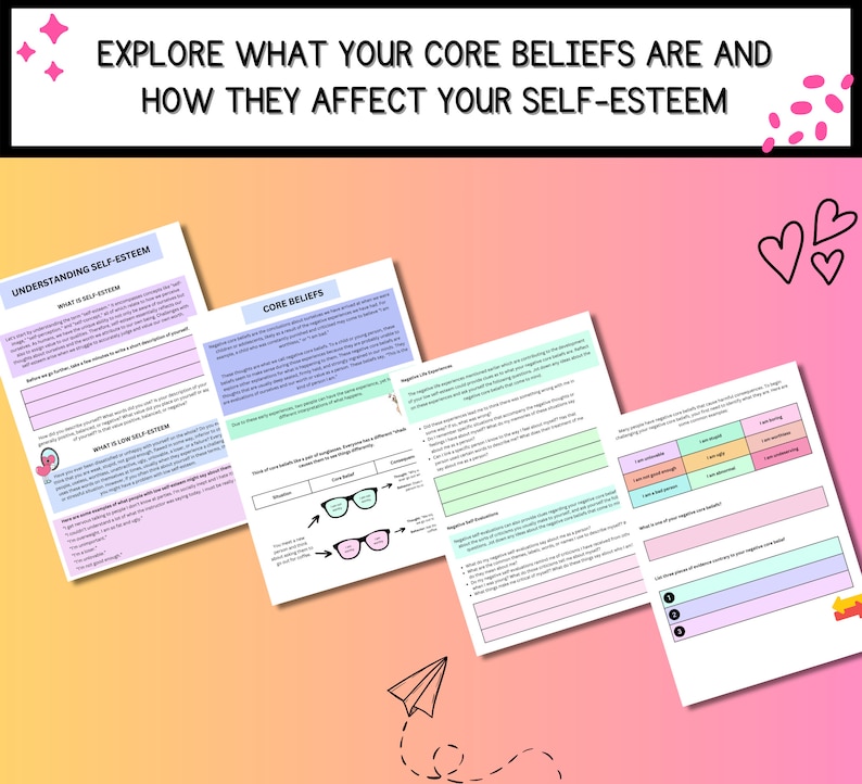 Self Esteem Worksheets, Therapy Resources, Social Psychology, Self Care ...