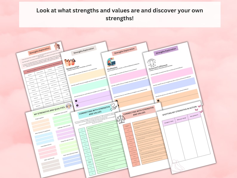 Self Esteem Worksheets, Therapy Worksheets, Self Confidence Worksheets ...