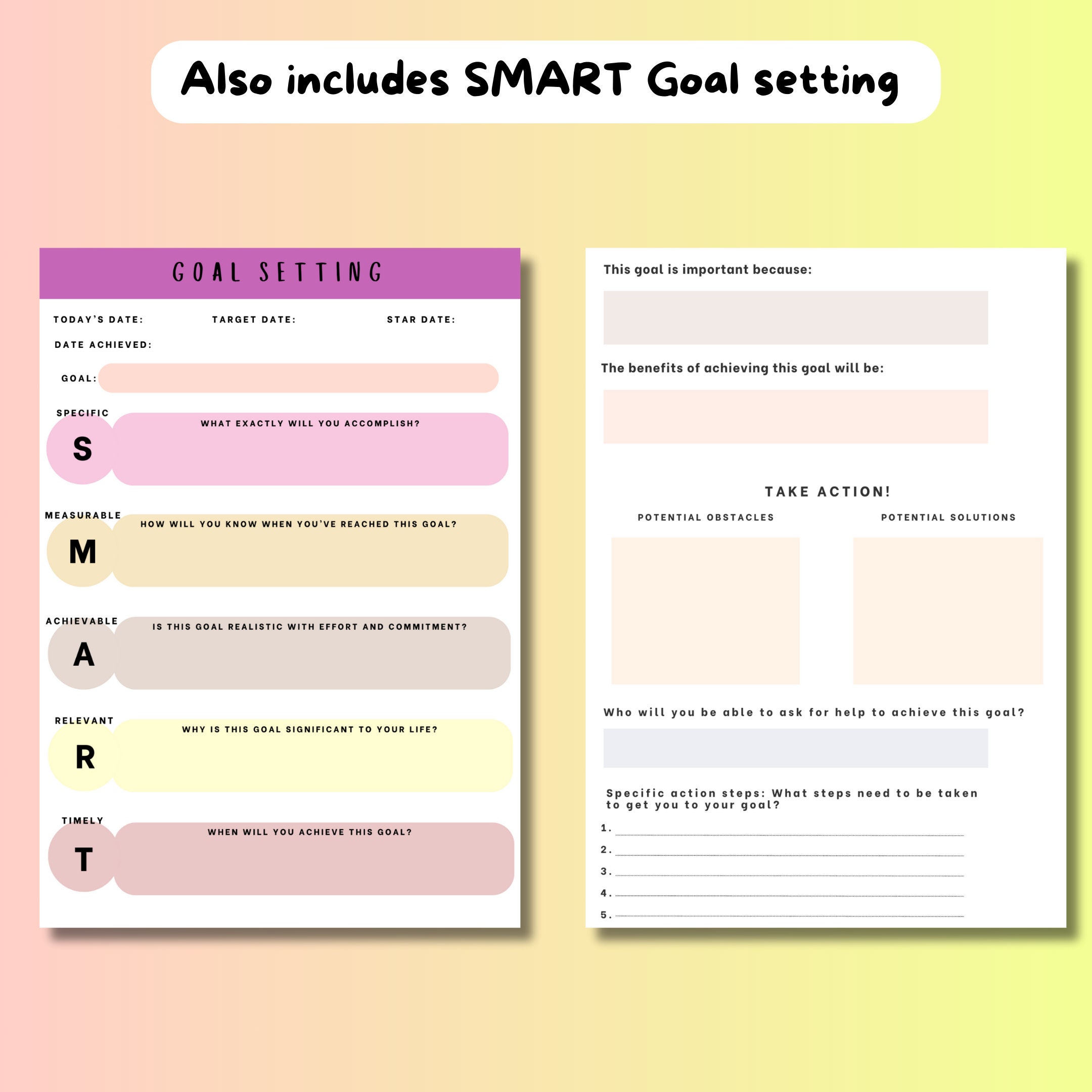 Growth Mindset Therapy Worksheets, Growth Mindset Journal, Therapy ...