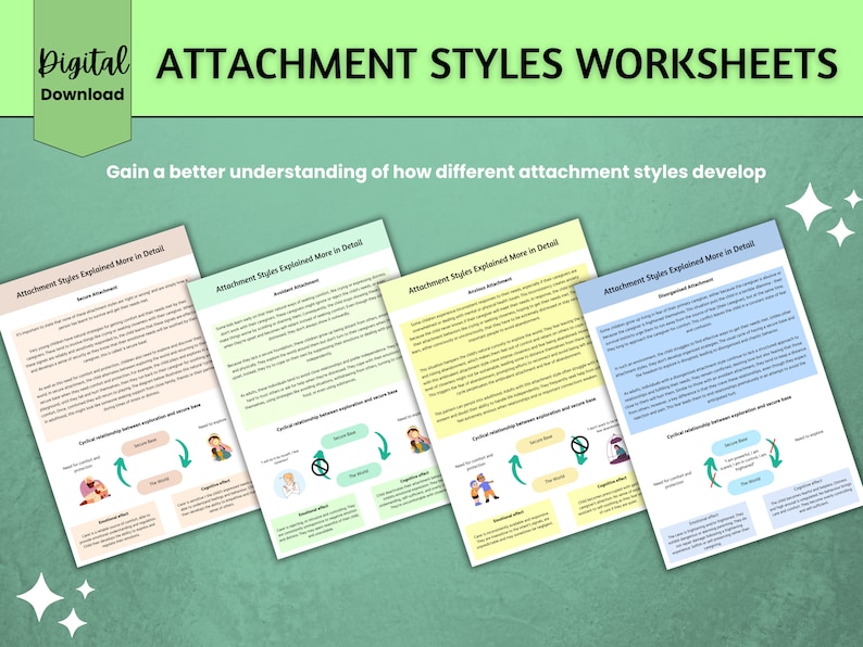 Attachment Styles PDF, Attachment Theory, IFS, Attachment Worksheets ...