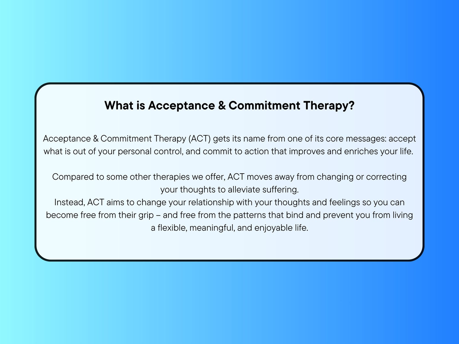 ACT Worksheets, Acceptance and Commitment Therapy, Therapy Worksheets ...