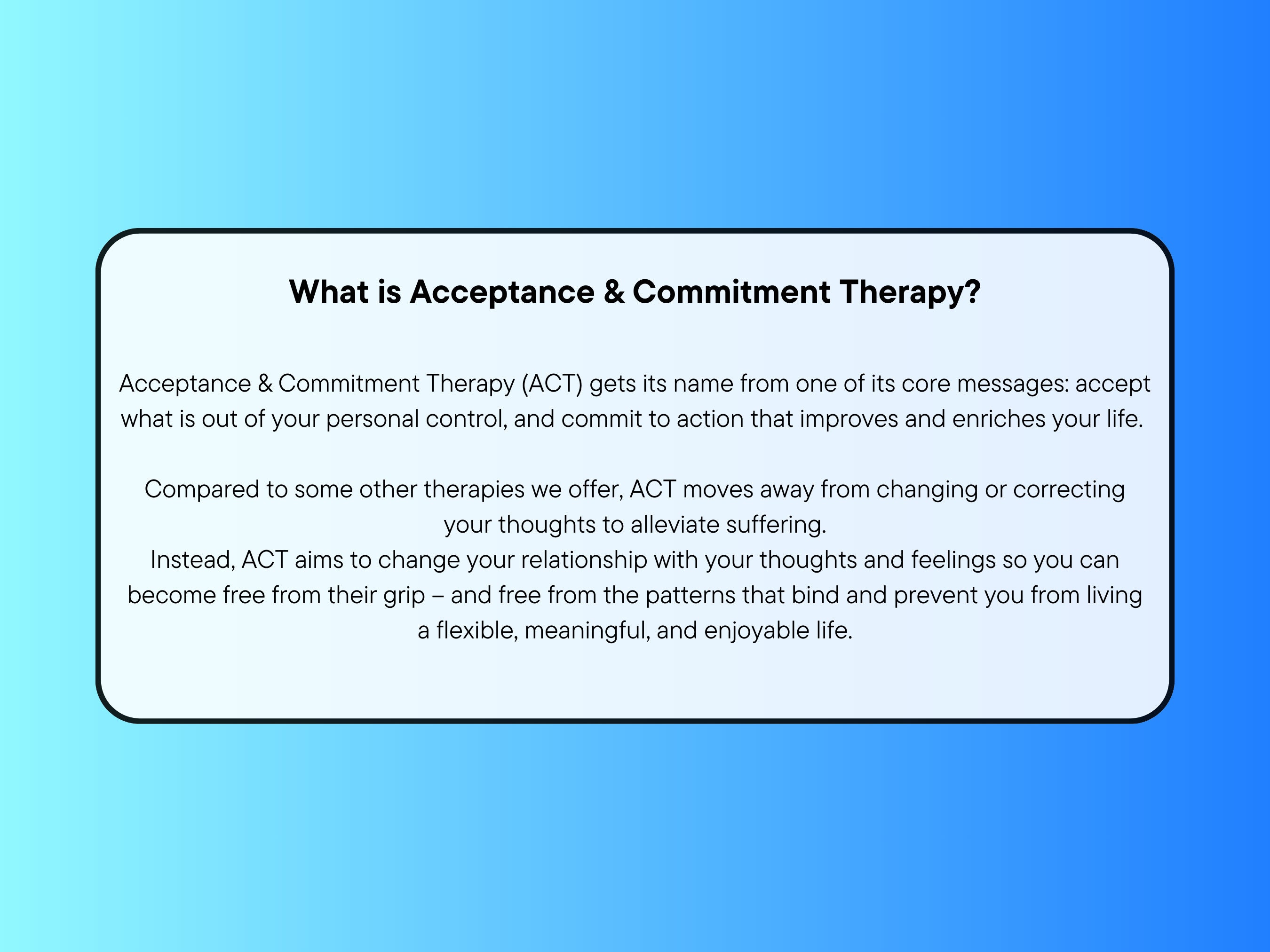 ACT Worksheets, Acceptance and Commitment Therapy, Therapy Worksheets ...