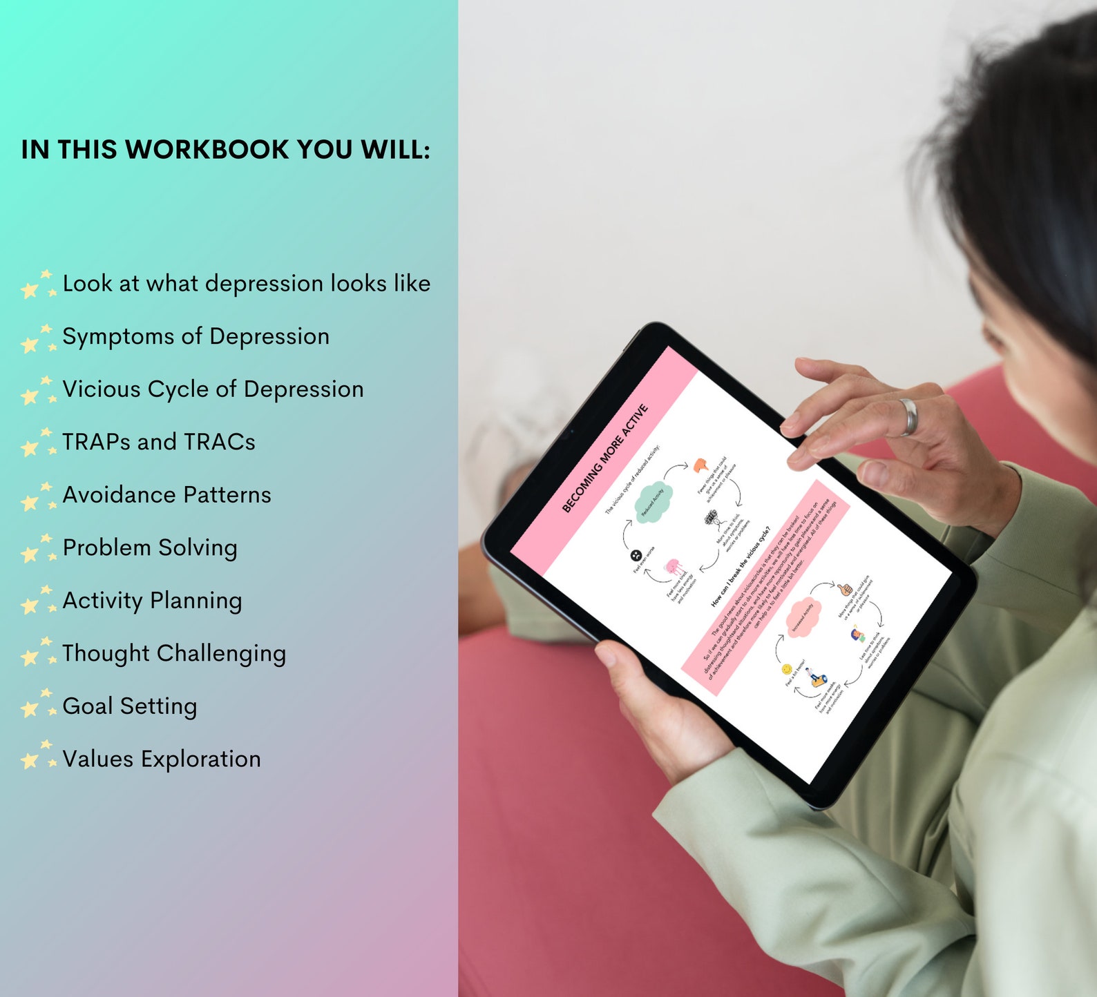 Depression Worksheets, CBT Worksheets, Coping Skills, Growth Mindset ...