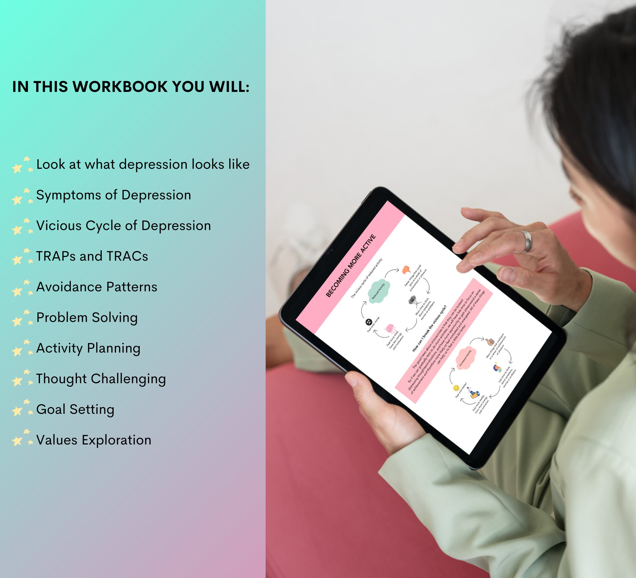 Depression Worksheets, CBT Worksheets, Coping Skills, Growth Mindset ...