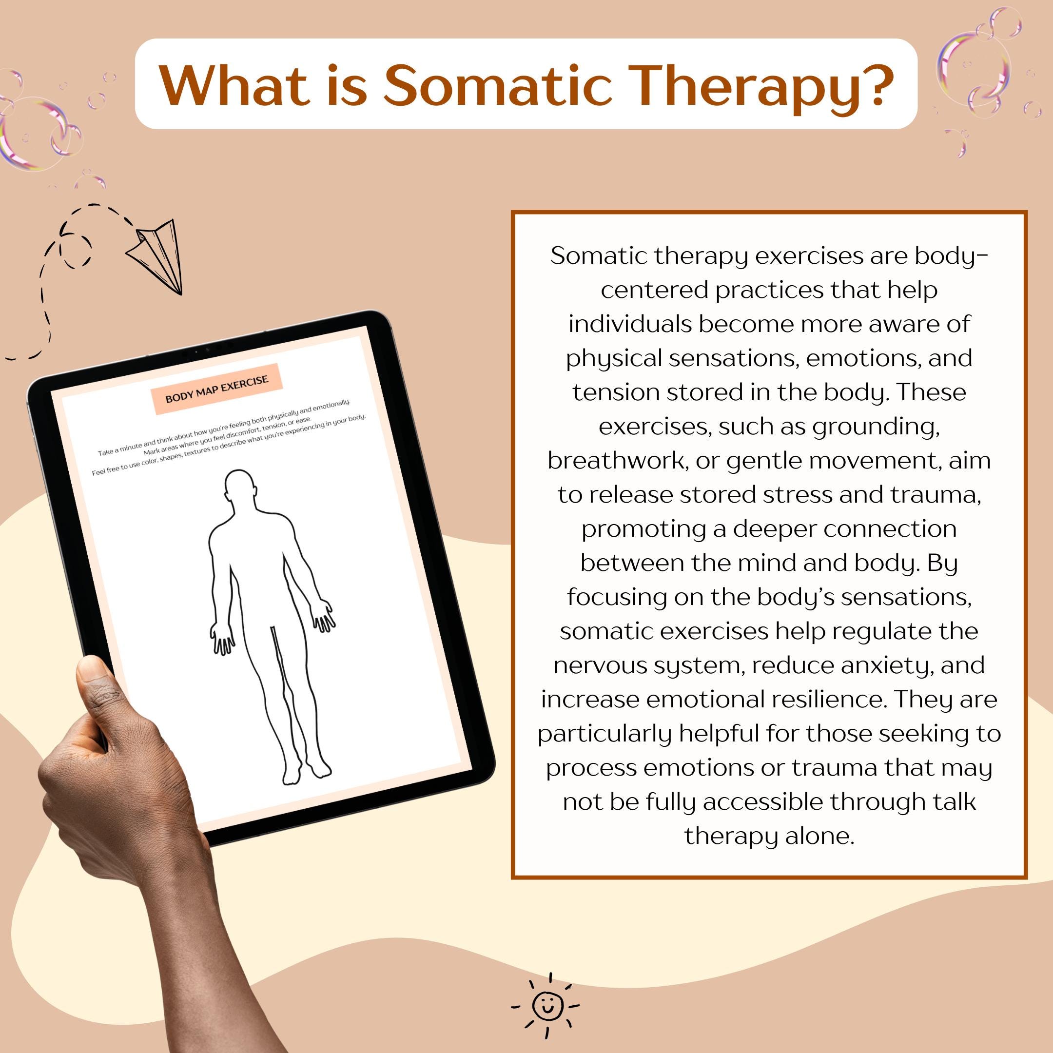 Somatic Therapy Worksheets, Somatic Coping Skill Exercises, Polyvagal ...