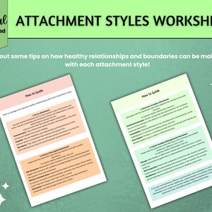 Attachment Styles PDF, Attachment Theory, IFS, Attachment Worksheets ...