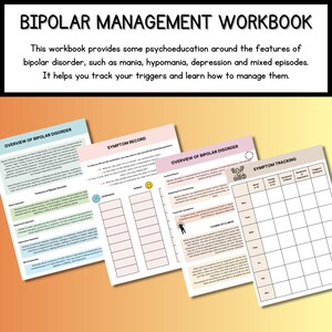 Bipolar Management Workbook, Bipolar Disorder Therapy, Bipolar Therapy ...