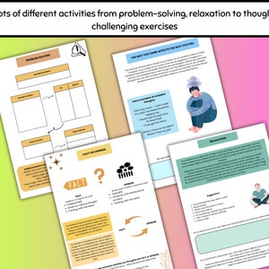 Stress Management Worksheets, Stress Relief Printables, Burnout ...