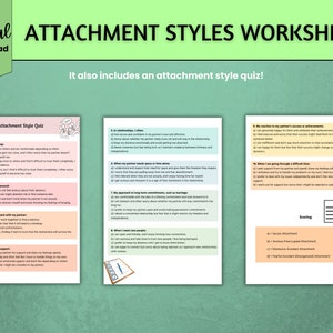 Attachment Styles PDF, Attachment Theory, IFS, Attachment Worksheets ...