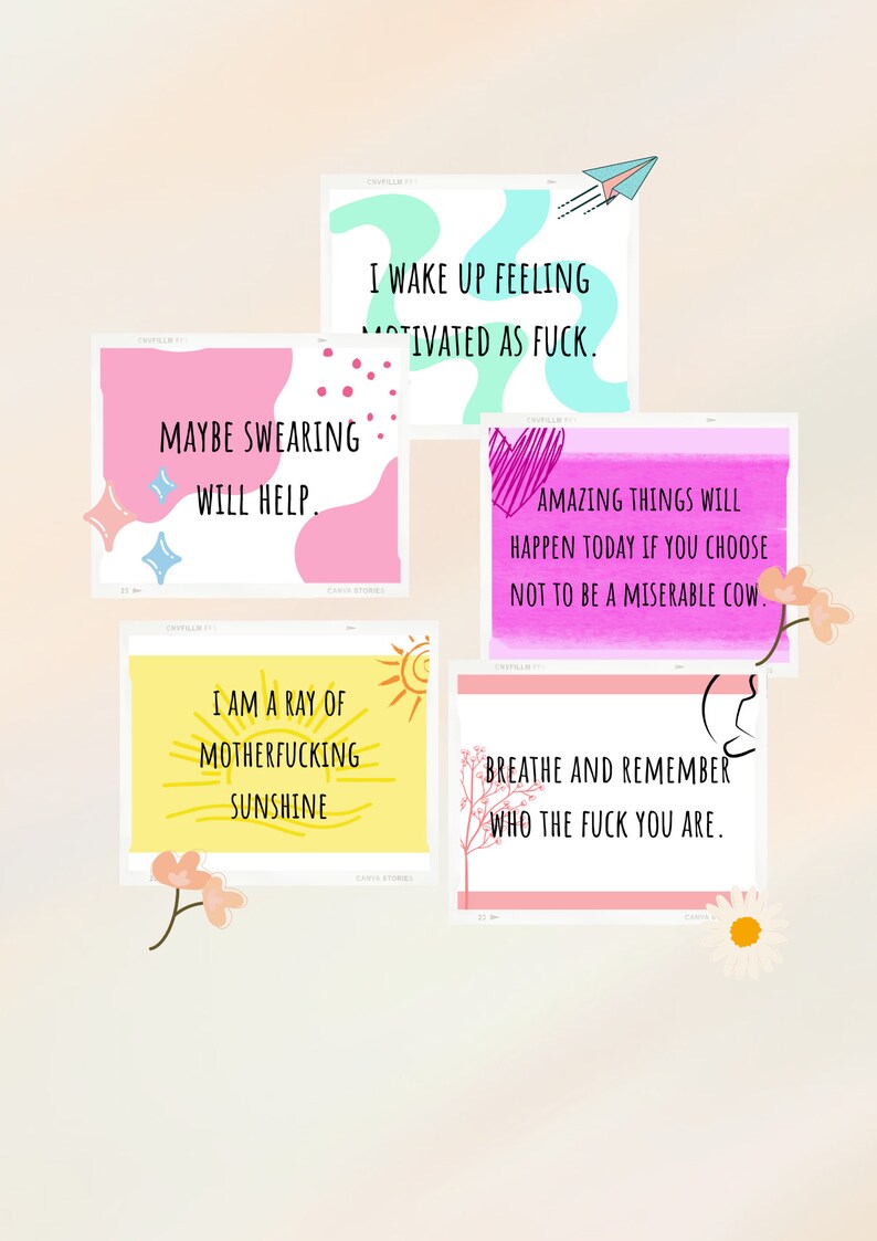 Affirmation Cards, Anxiety Flashcards, Positive Quotes, Anxiety Coping ...