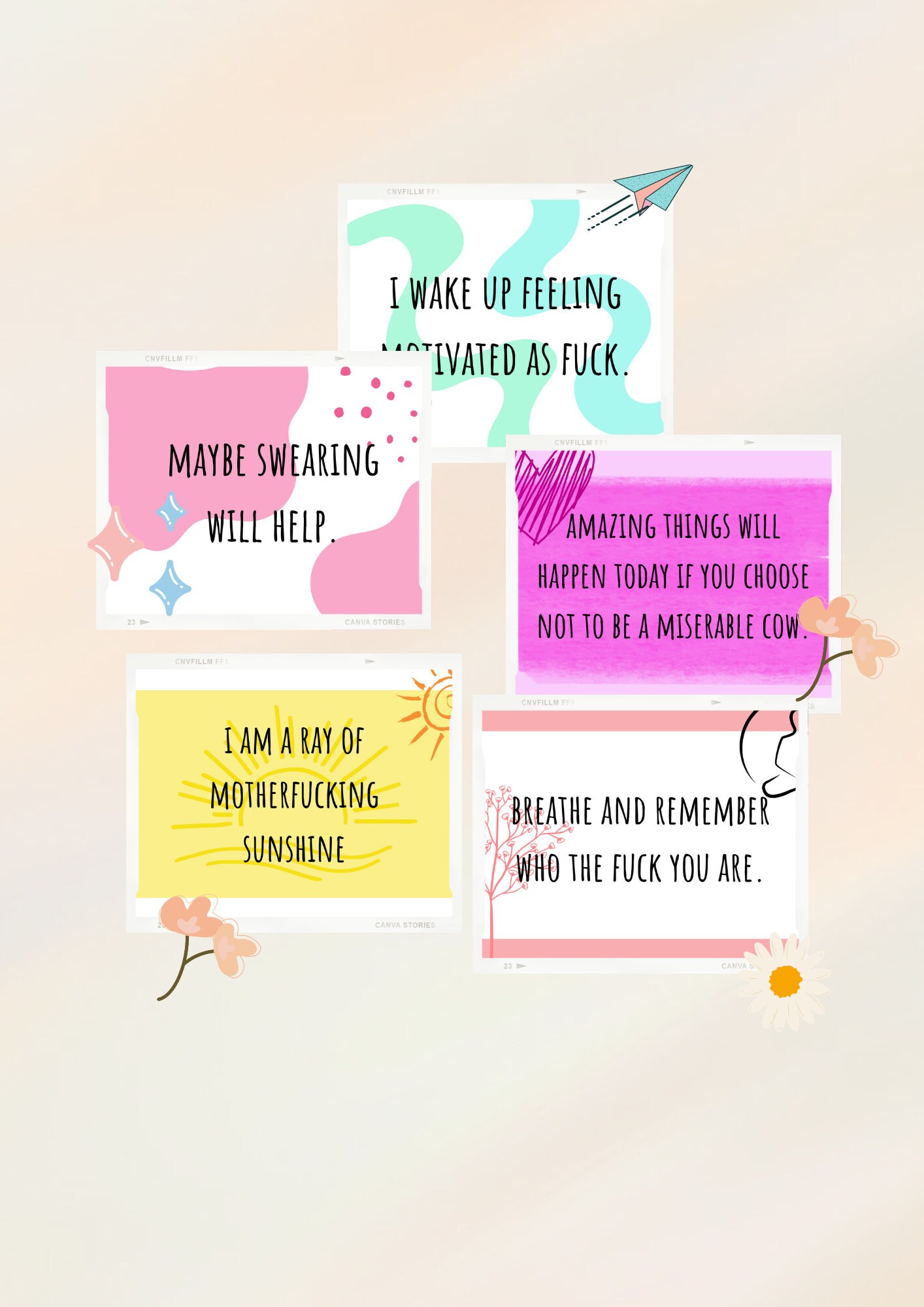 Affirmation Cards, Anxiety Flashcards, Positive Quotes, Anxiety Coping ...