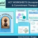 ACT Worksheets, Acceptance and Commitment Therapy, Therapy Worksheets ...
