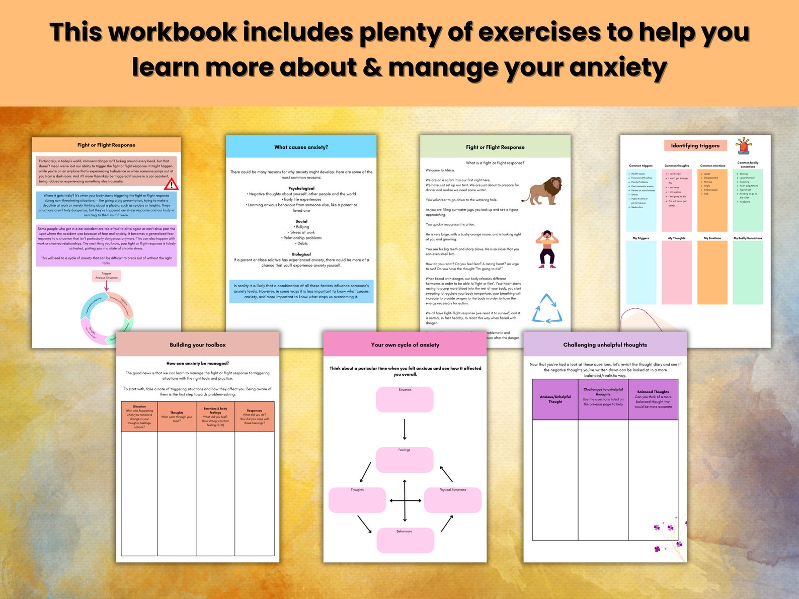 Anxiety Worksheets, Coping Strategies, Anxiety Relief, Therapy ...