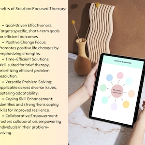 Solution Focused Therapy Worksheets, Solution Focused Cheat Sheet, SFBT ...