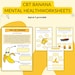 CBT Banana Worksheets, CBT Therapy, CBT Worksheets, Thought Challenging ...