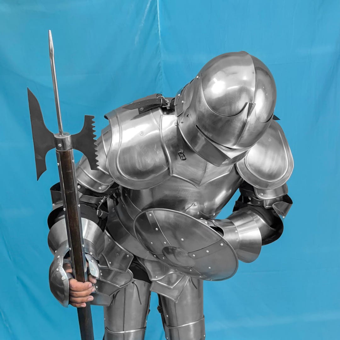Rikomer Full Steel Knight Armor Suit | Premium Wearable Medieval Battle ...