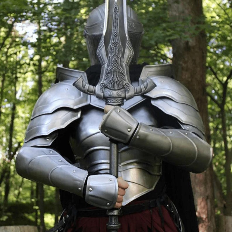 Elven Warrior Princess Steel Armor – Full-body Medieval Female Knight ...