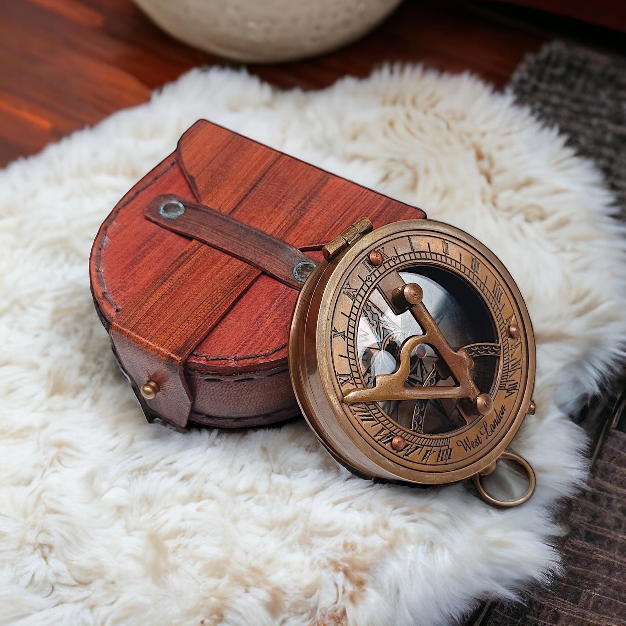 Personalized Antique Compass Custom Engraved Gift Perfect for Birthdays ...