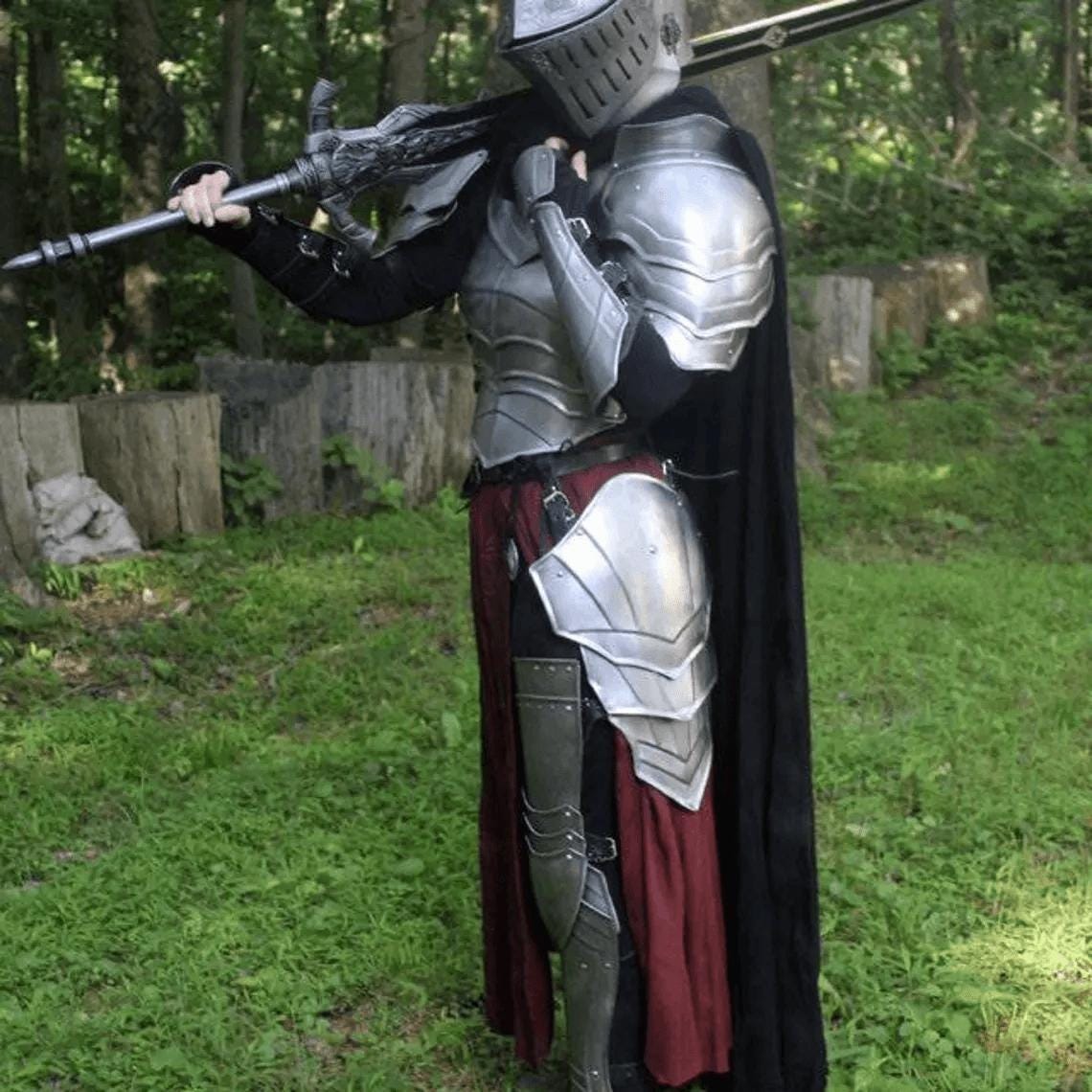 Elven Warrior Princess Steel Armor – Full-body Medieval Female Knight ...