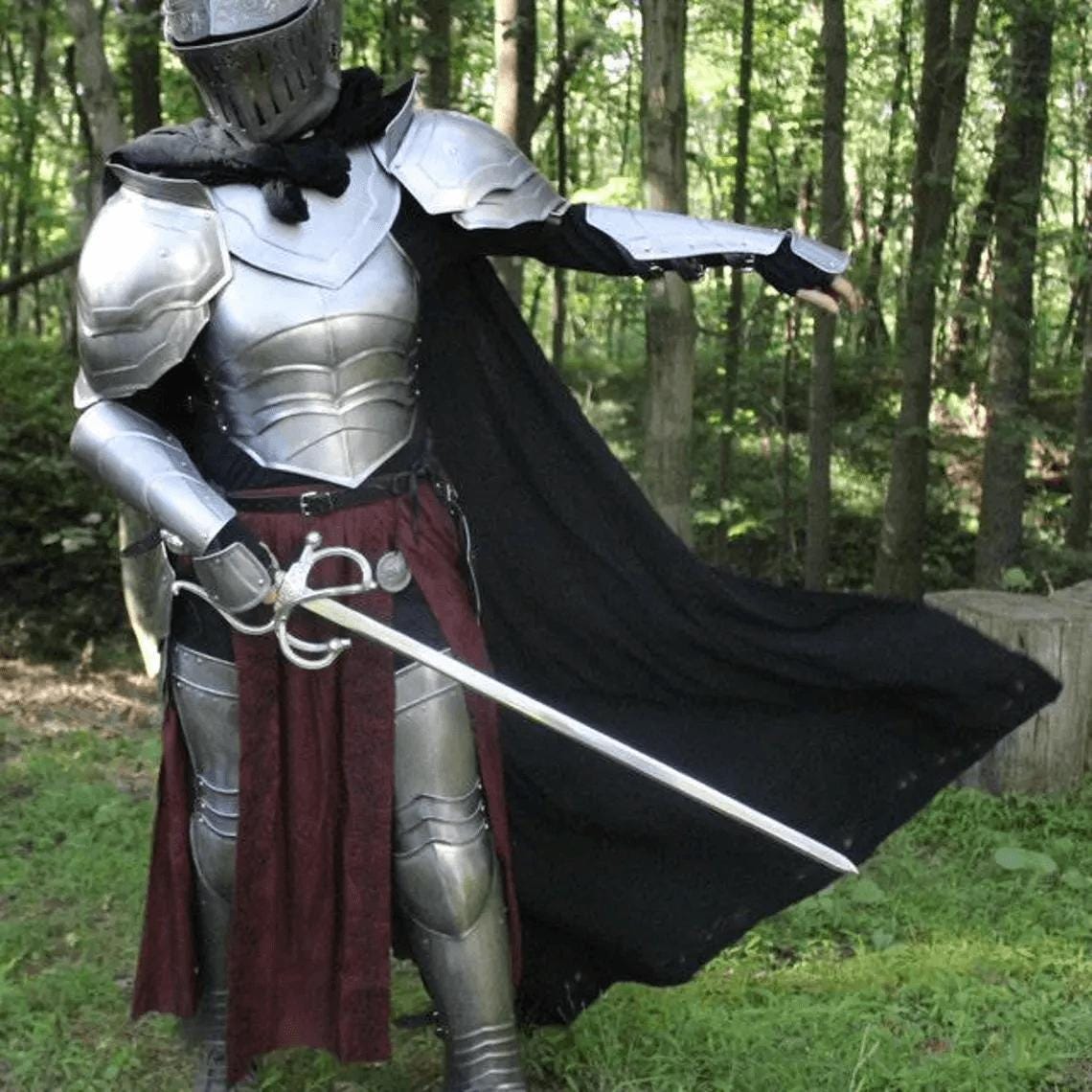 Elven Warrior Princess Steel Armor – Full-body Medieval Female Knight ...