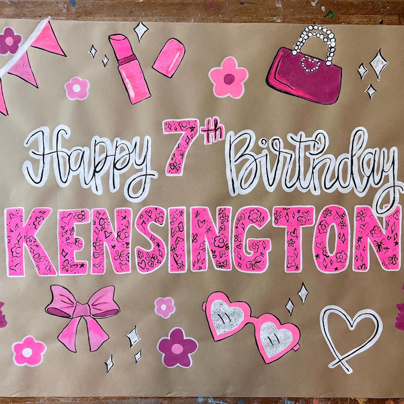 Barbie Banner - Etsy
