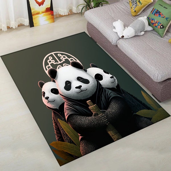Panda Floor Carpet - Etsy